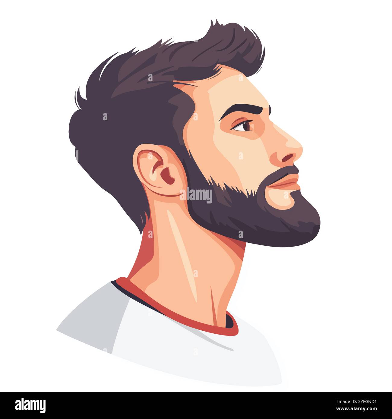 Faceless man avatar profile isolated vector Stock Vector Image & Art ...