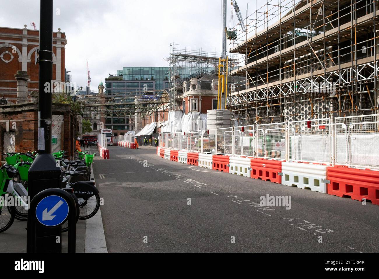 New Museum of London construction site on West Smithfield old Poultry ...
