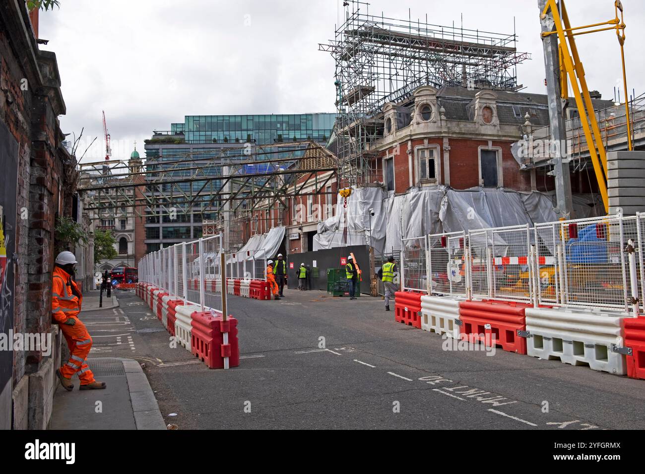 New Museum of London construction site on West Smithfield old Poultry ...