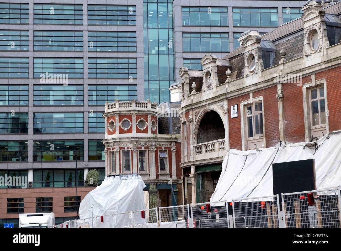New Museum of London construction site on West Smithfield old Poultry ...