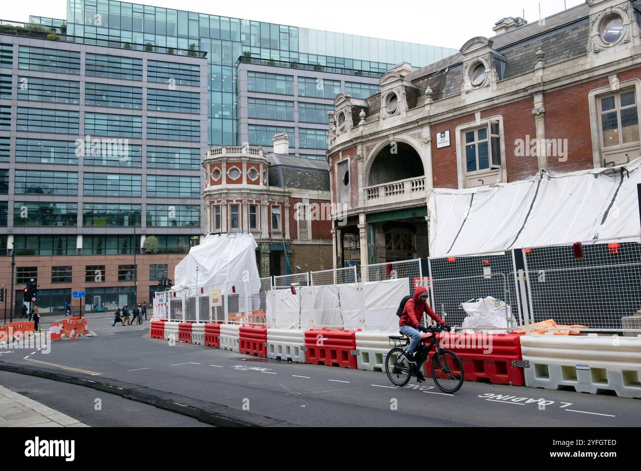 New Museum of London construction site on West Smithfield old Poultry ...