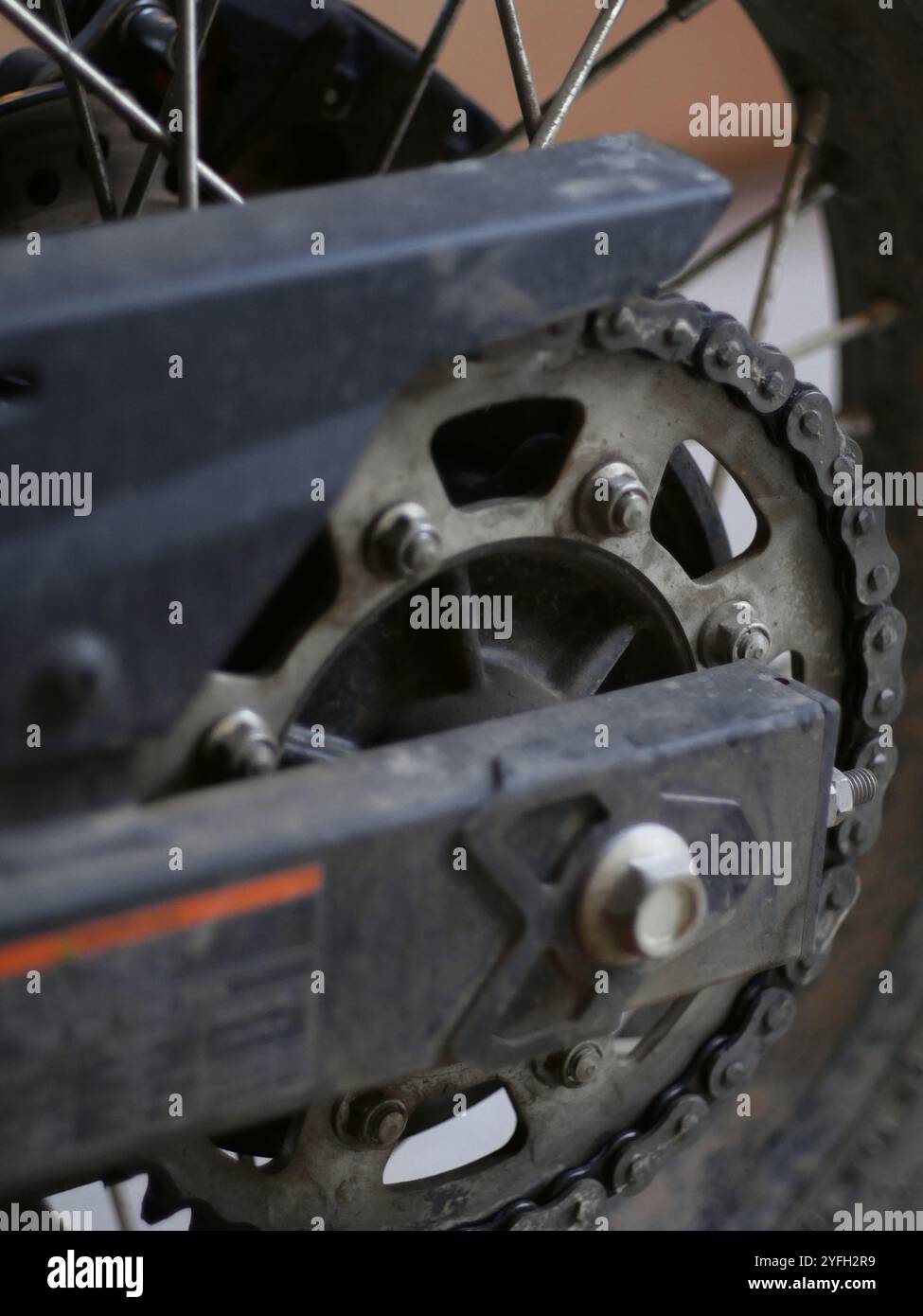 Rear Chain and Sprocket of Gen 3 KLR650 Stock Photo - Alamy