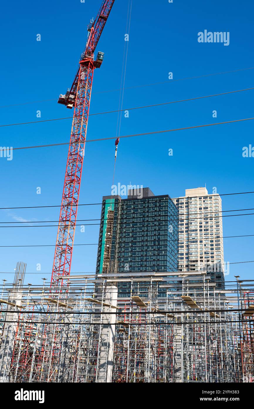 The tower crane. Industrial construction equipment. Tower Cranes ...