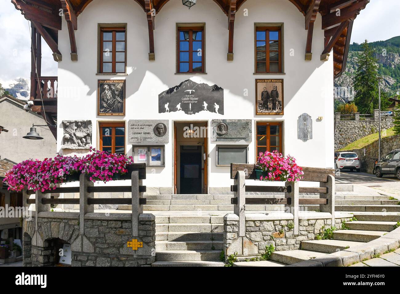Entrance of the House of the Alpine Guides, the first Society of Guides ...