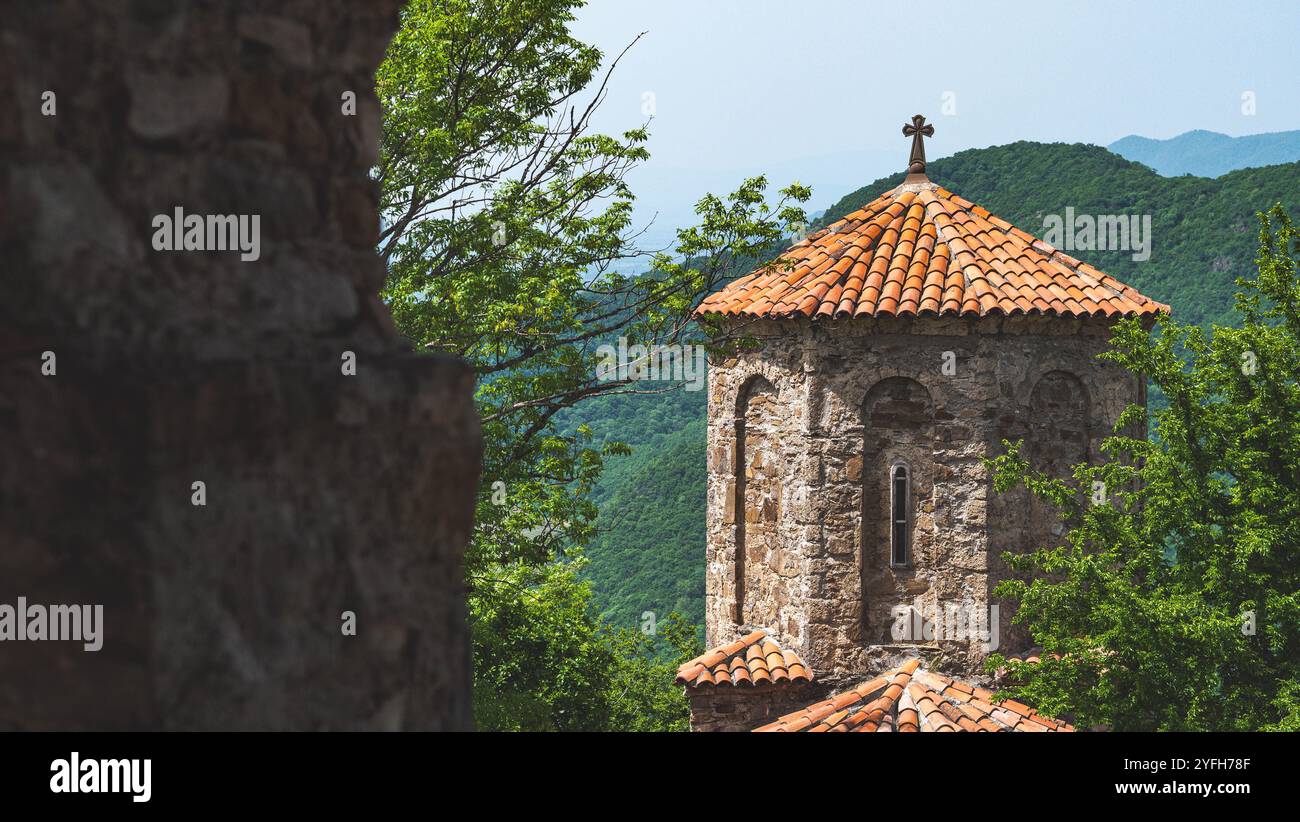 Church cathedral old ancient architecture in country Georgia Stock ...