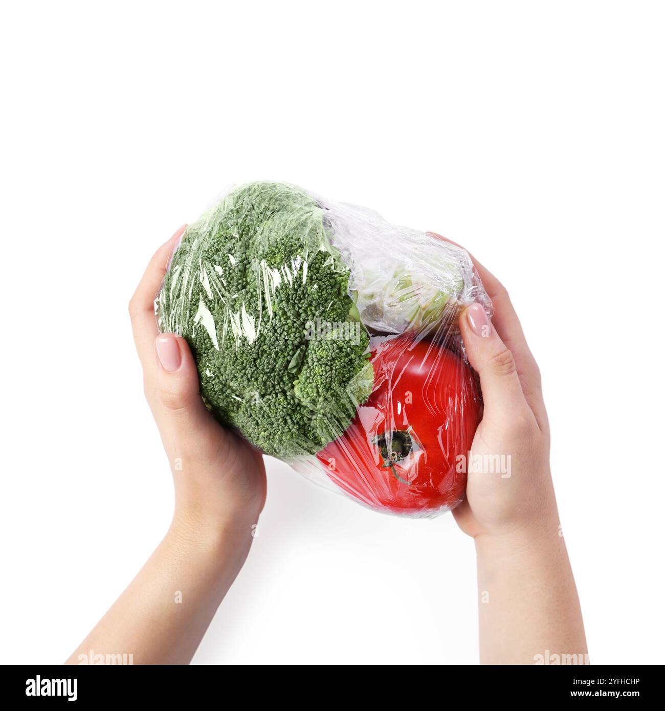 Woman eat packaging Cut Out Stock Images & Pictures - Alamy