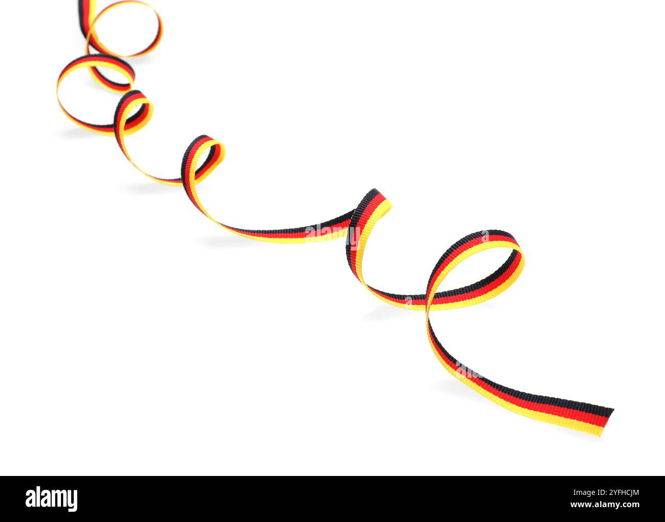 Ribbon in colors of German flag isolated on white Stock Photo - Alamy