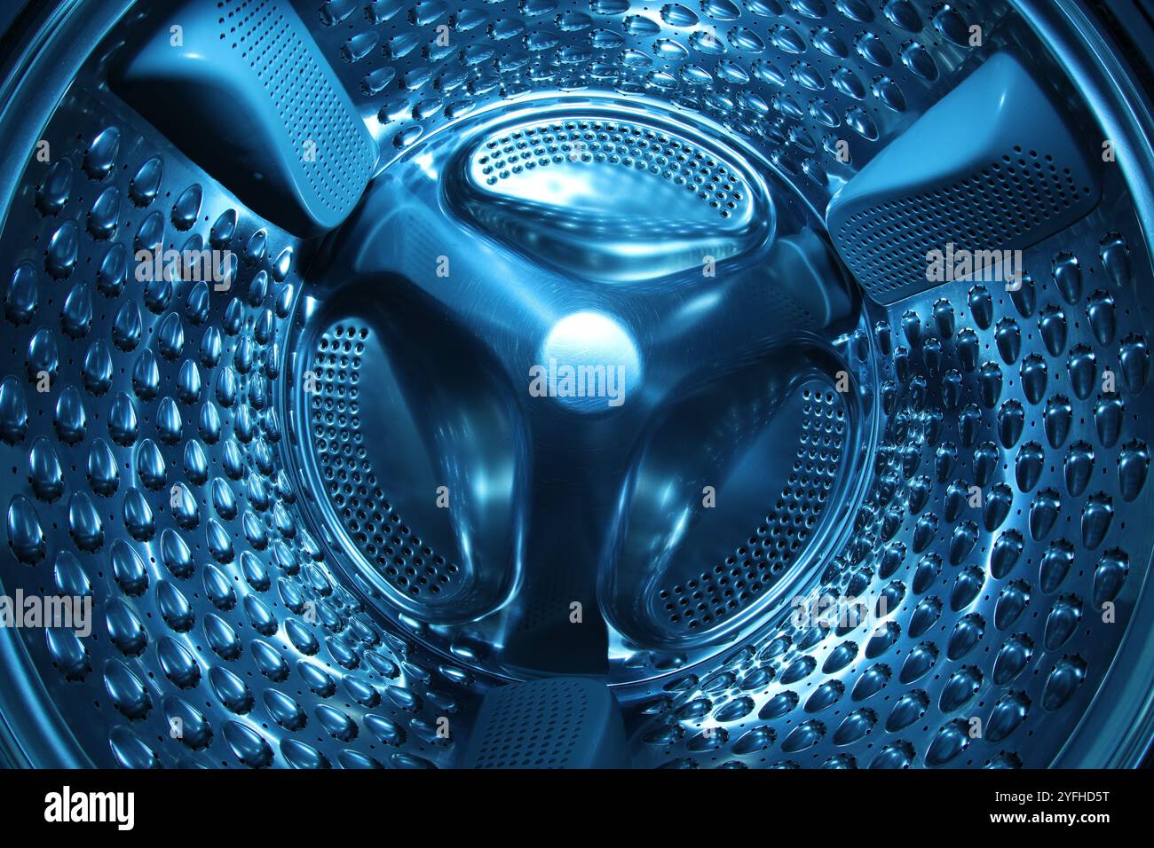Washing machine with empty drum as background, closeup Stock Photo - Alamy
