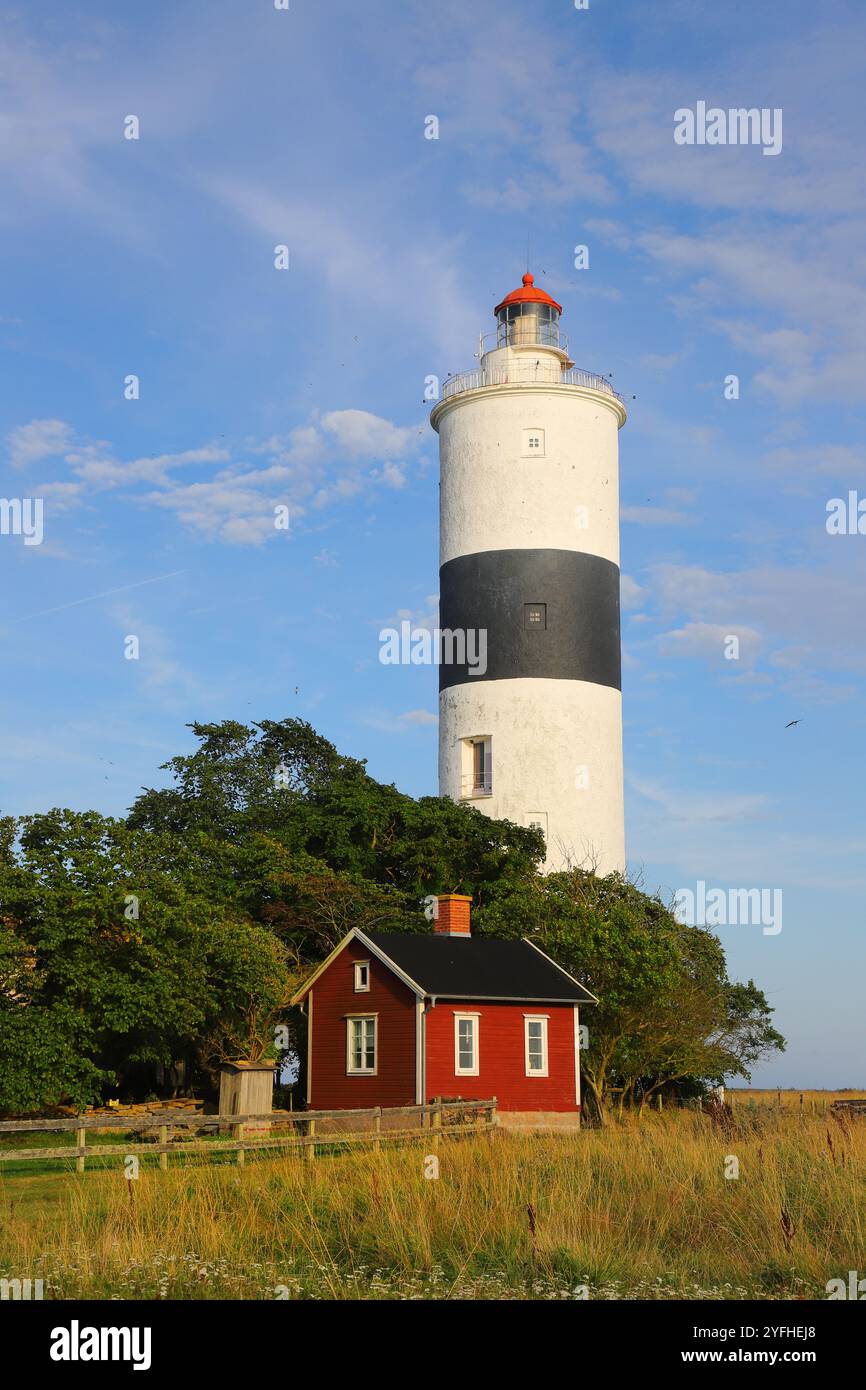 Lighthouse located at the southern cape of the Swedish province of ...