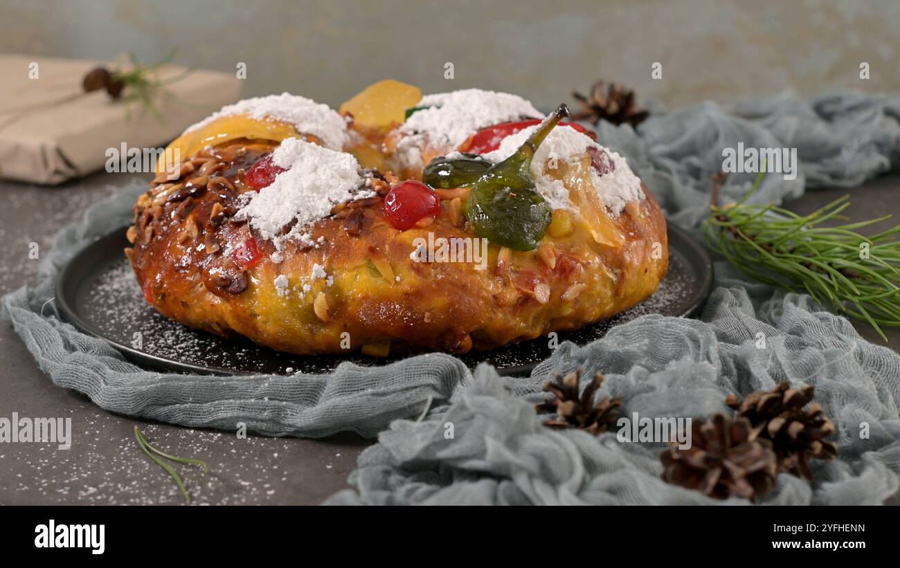 Bolo rei kings cake made hi-res stock photography and images - Alamy