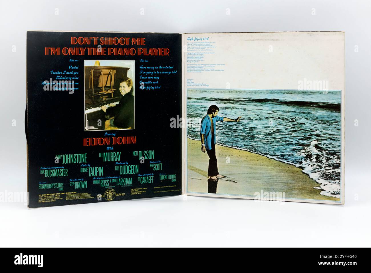 classic elton john album cover Dont Shoot me im only the piano player ...