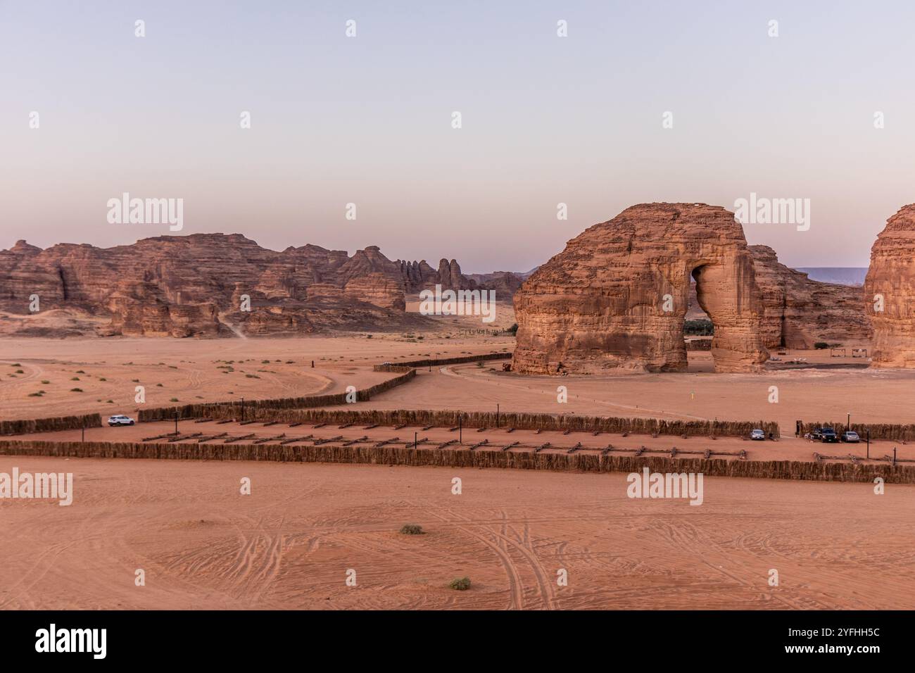 Jabal Al-Fil (Elephant Rock) rock formation near Al Ula, Saudi Arabia ...