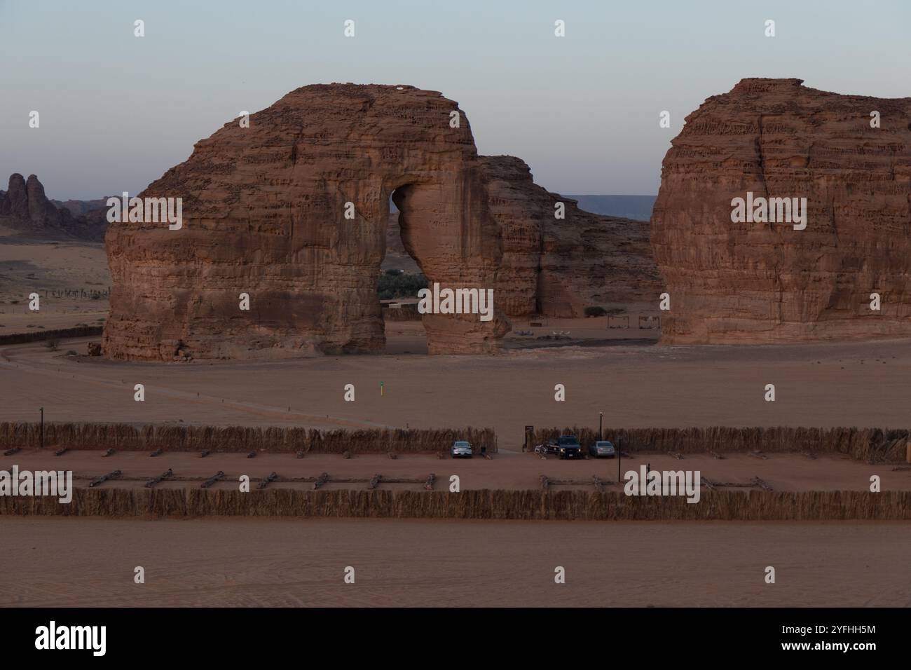 Jabal Al-Fil (Elephant Rock) rock formation near Al Ula, Saudi Arabia ...