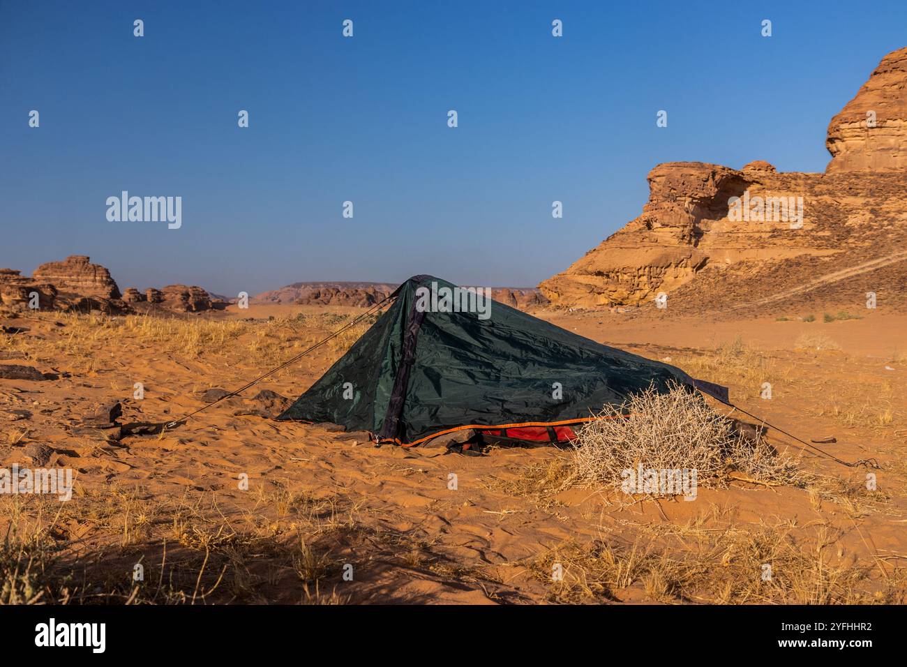Tent in a desert near Al Ula, Saudi Arabia Stock Photo - Alamy