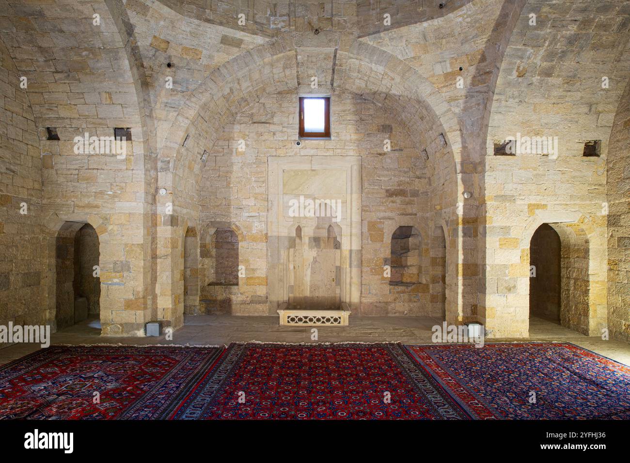 The qibla wall of the 15th-century palace mosque at the Palace of the ...