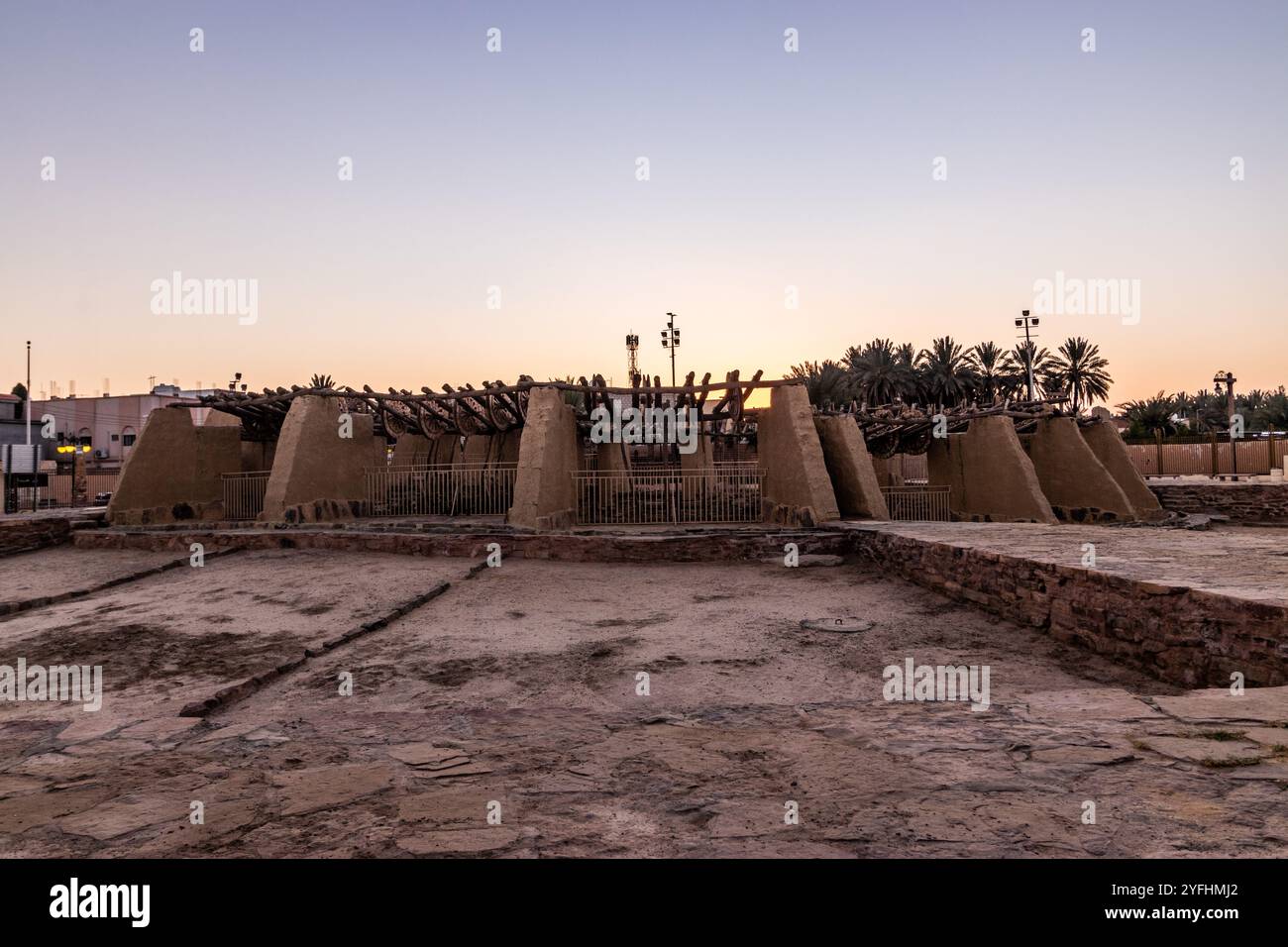 Bir Haddaj, one of the largest and oldest wells in the Arabian ...