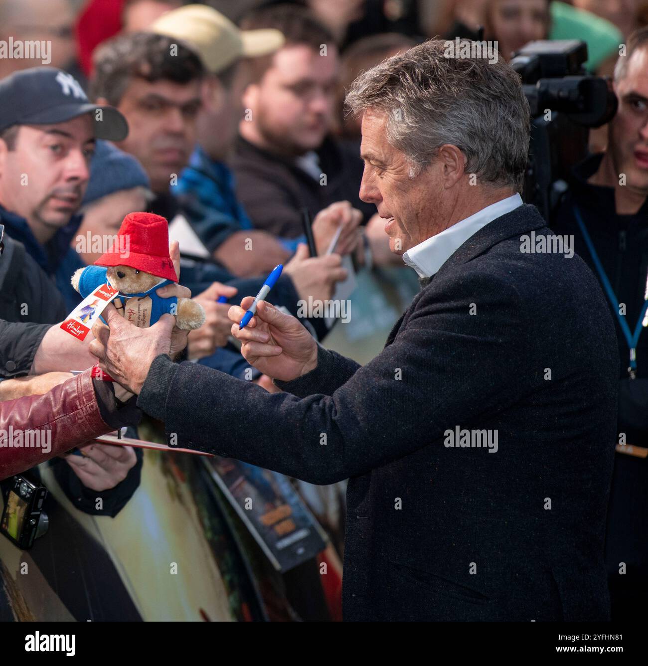 Hugh Grant at the World Premiere of PADDINGTON IN PERU 3rd nov 2014 ...