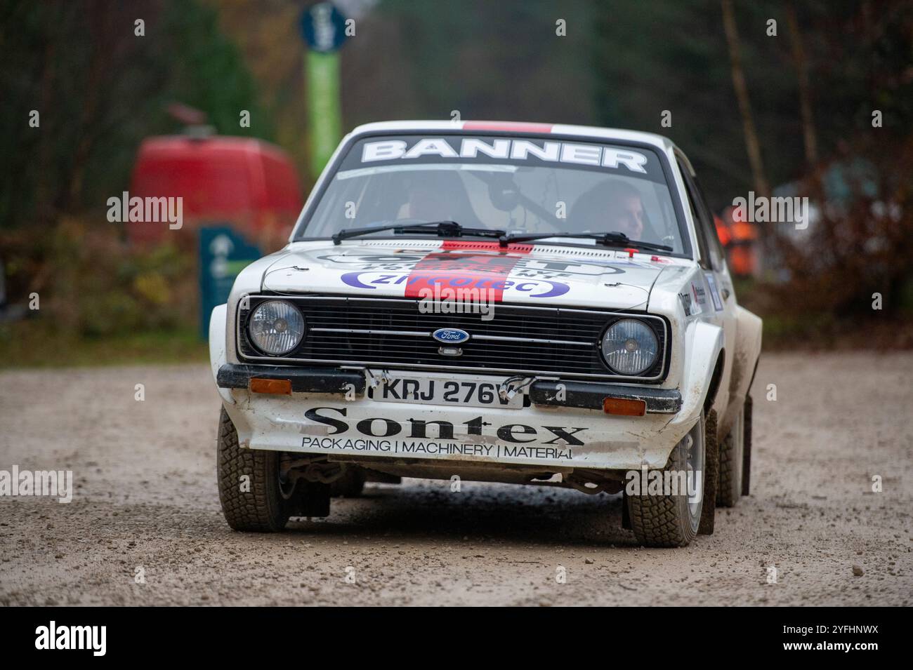 Steve Bannister & Callum Atkinson during the Malton Forest Rally hosted ...