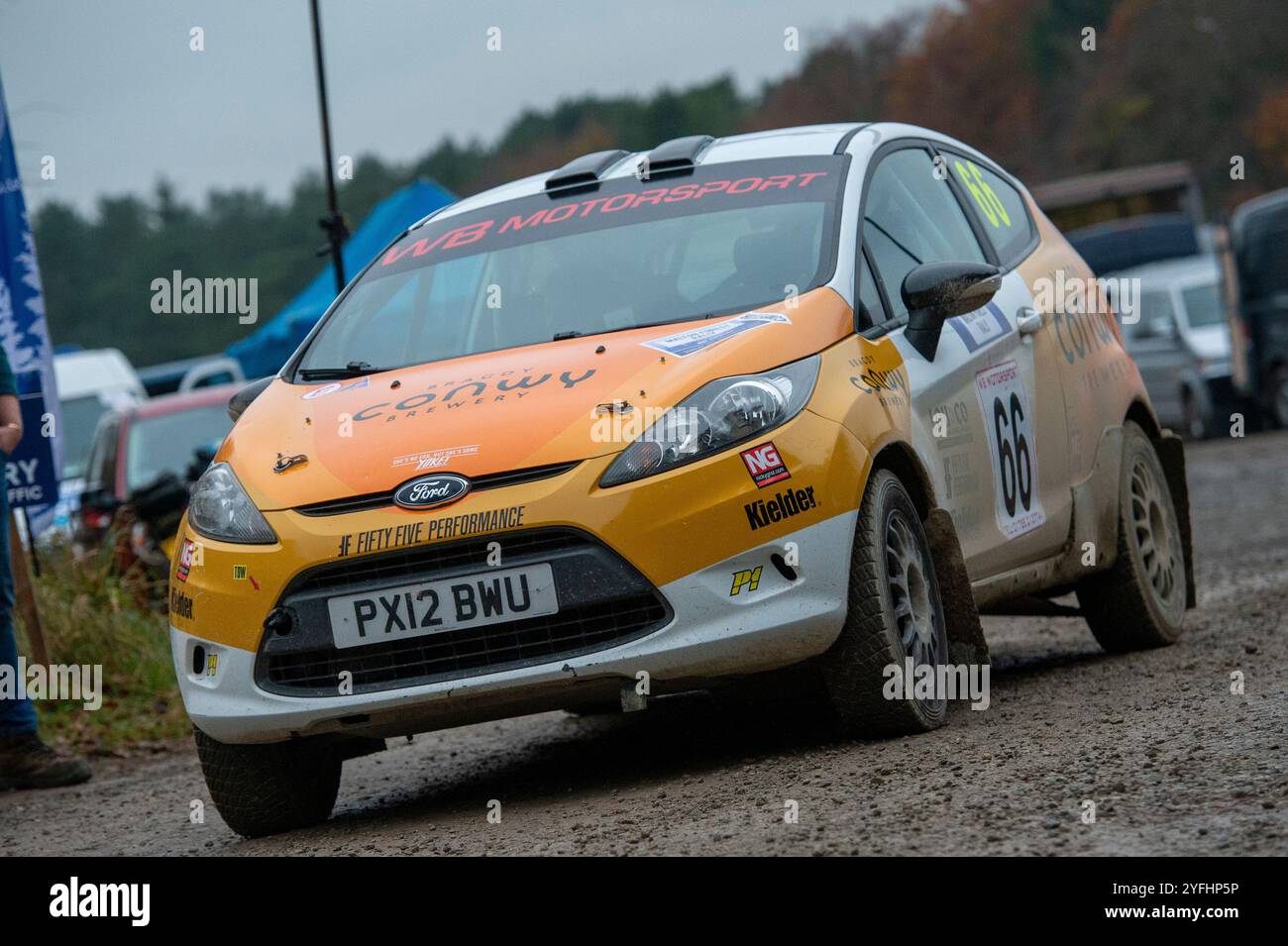 Neil Commons Sam Kelter during the Malton Forest Rally hosted by Malton ...