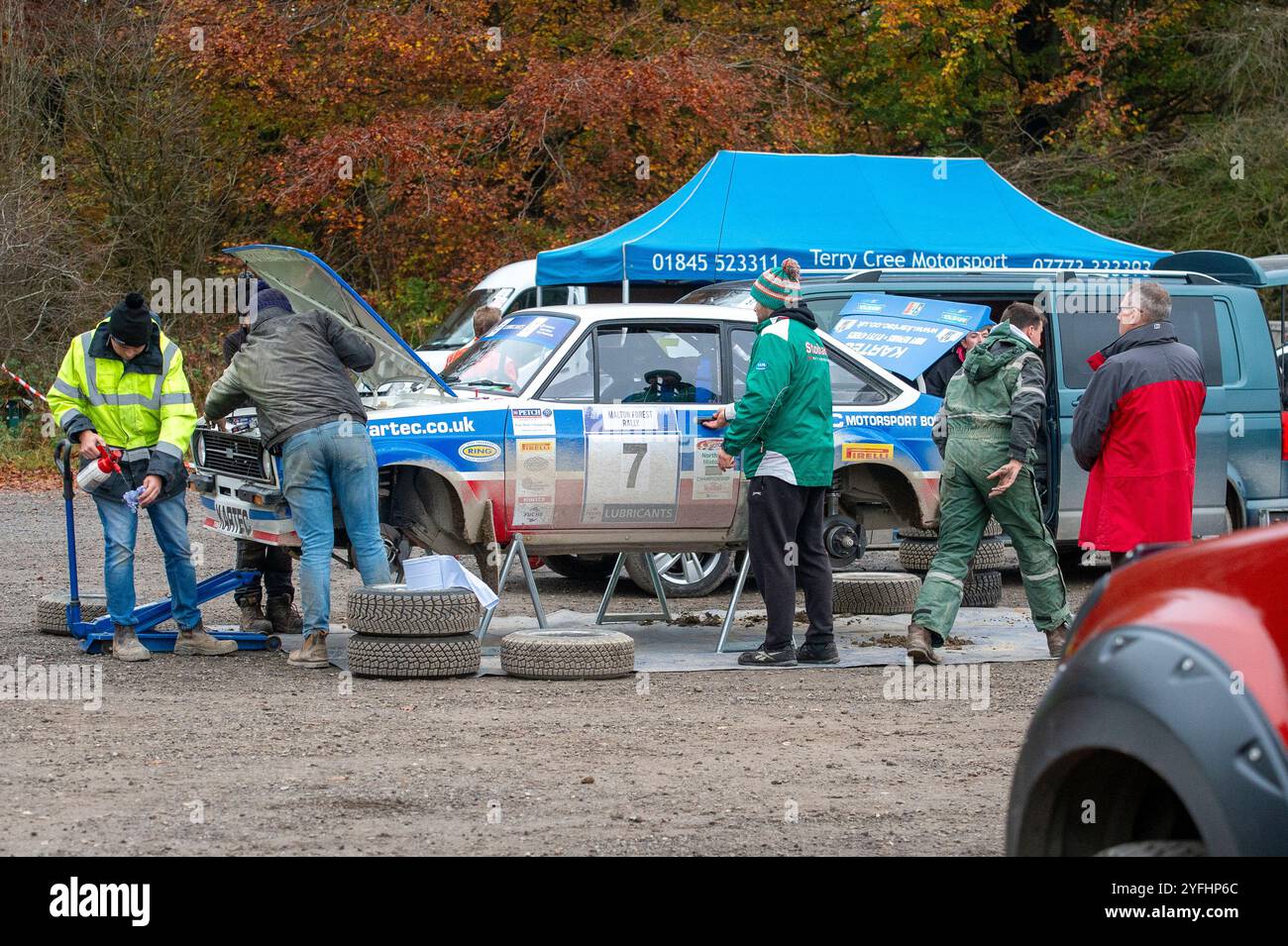 David Brown & Richard Wardle during the Malton Forest Rally hosted by ...
