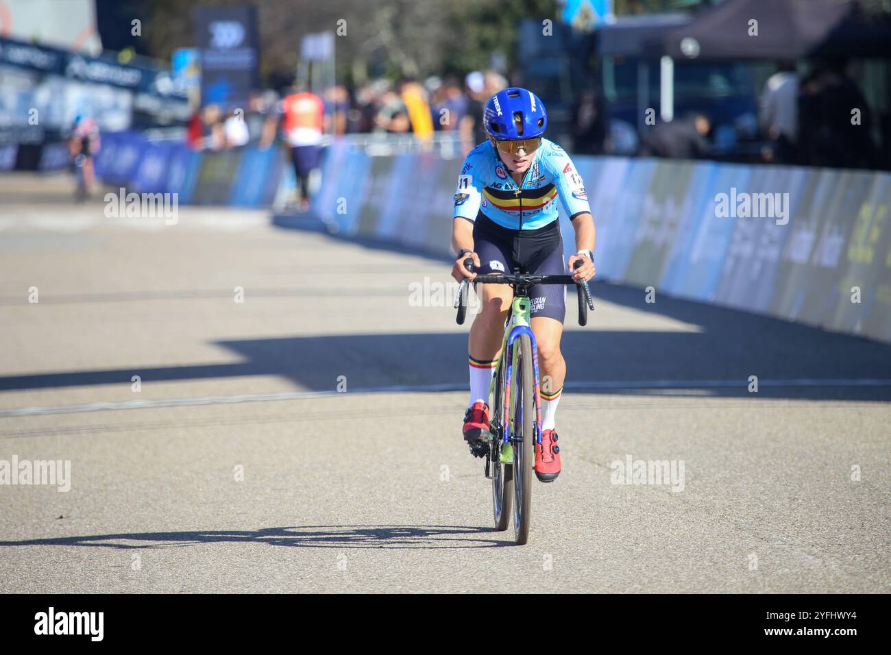 Pontevedra, Spain, 03rd November, 2024: Belgian cyclist Fleur Moors (11 ...