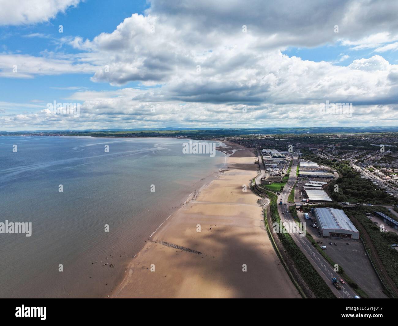Aerial view of portobello beach hi-res stock photography and images - Alamy