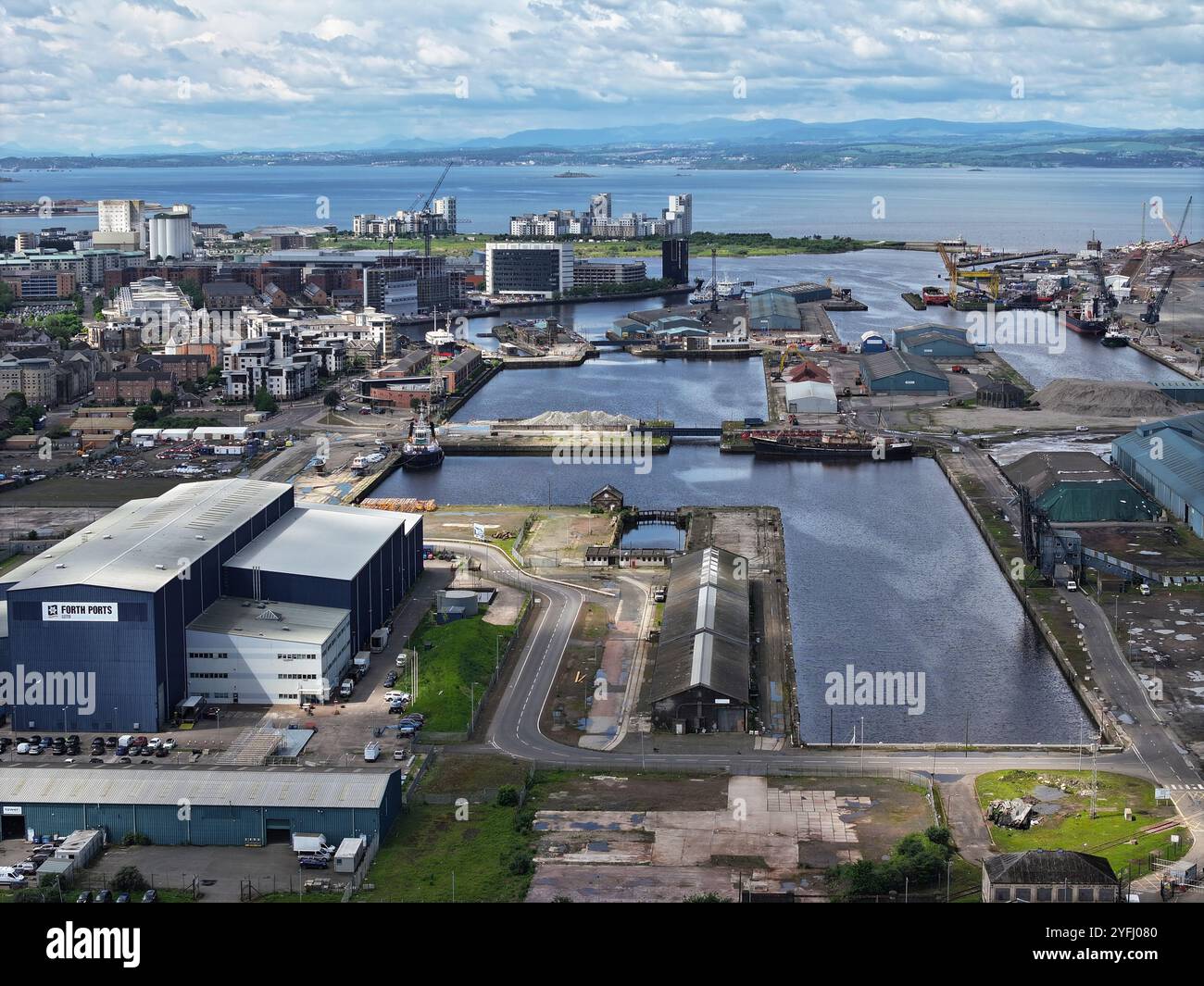 Aerial view of leith hi-res stock photography and images - Alamy