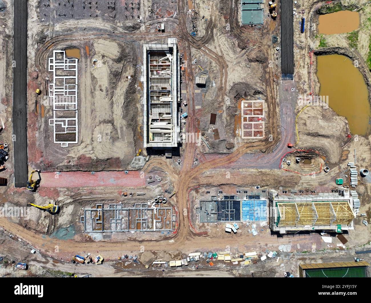 Houses under construction aerial hi-res stock photography and images ...