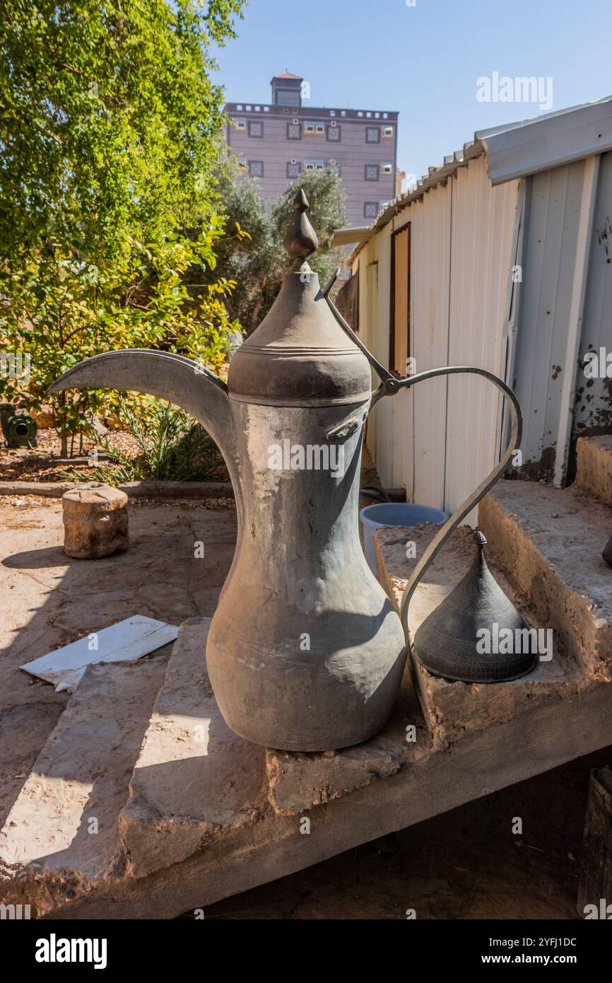 SAKAKA, SAUDI ARABIA - NOVEMBER 6, 2021: Oversized model of a ...