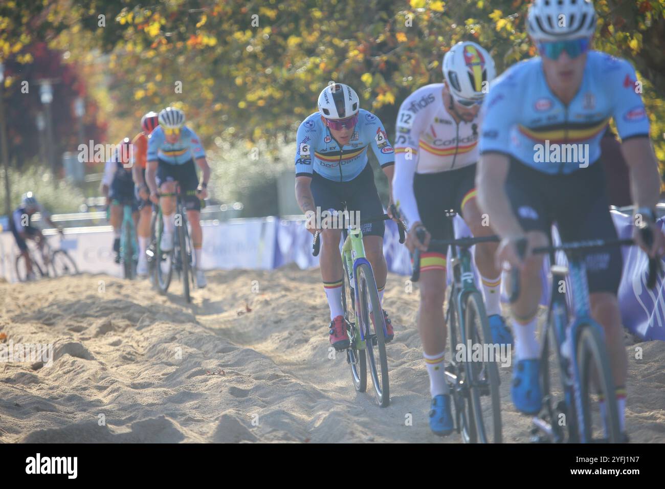 Pontevedra, Spain, 03rd November, 2024: Belgian cyclist Thibau Nys (6 ...