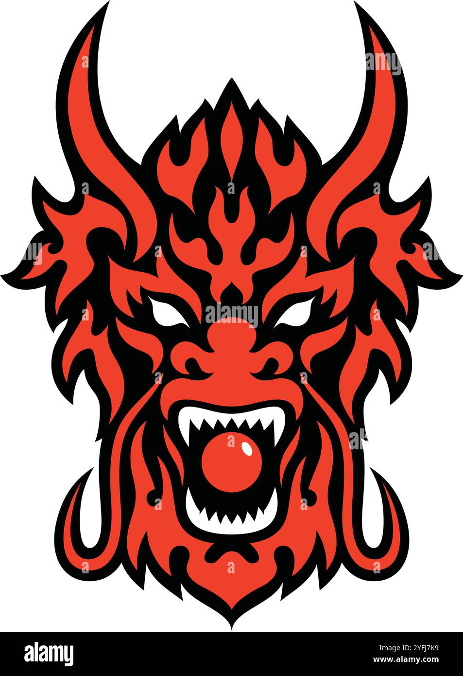 Front dragon Stock Vector Images - Alamy