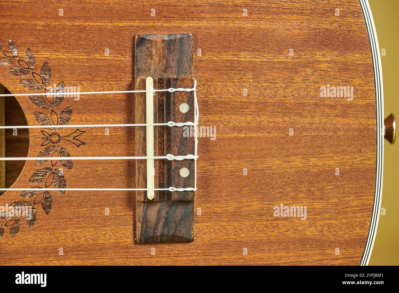 Ukulele. Hawaiian instrument that resembles a guitar but smaller in ...