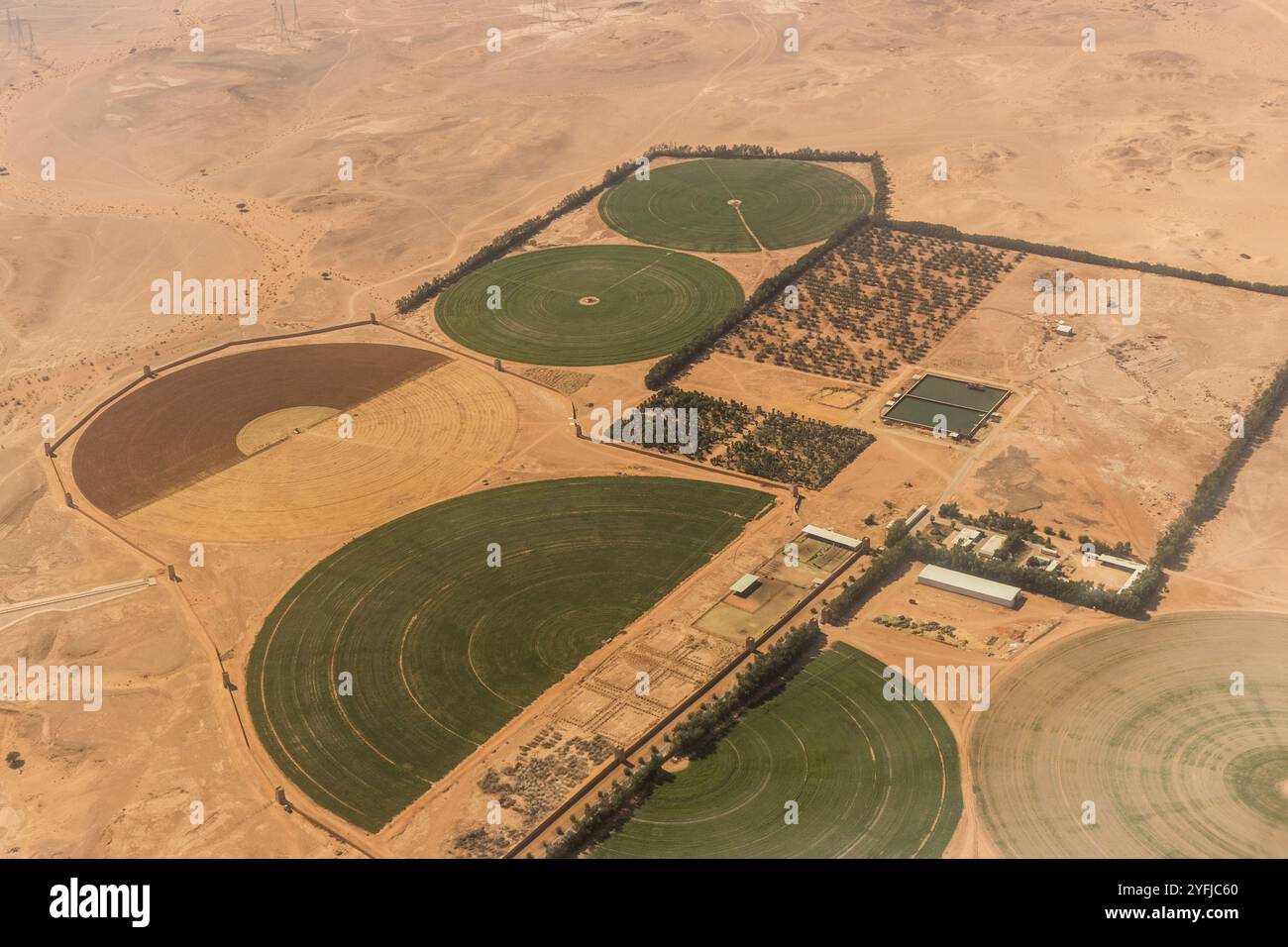 Aerial view of a farm near Riyadh, Saudi Arabia Stock Photo - Alamy