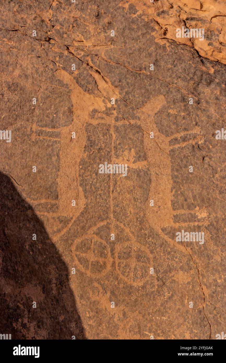 Rock art (petroglyphs) in Jubbah, Saudi Arabia Stock Photo - Alamy