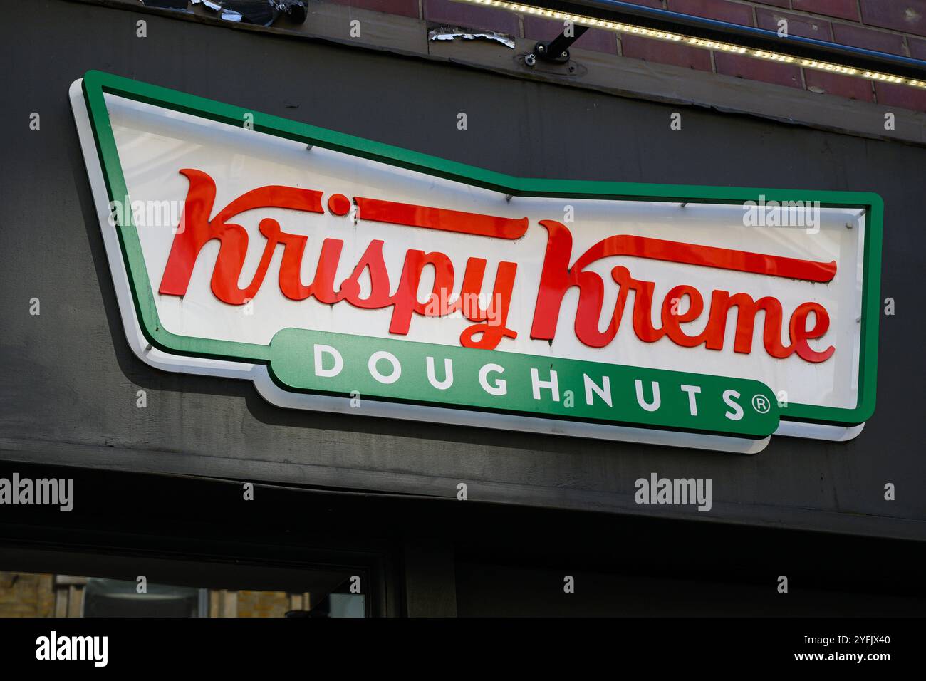 London, UK - September 20, 2024 - Sign at food business for American ...