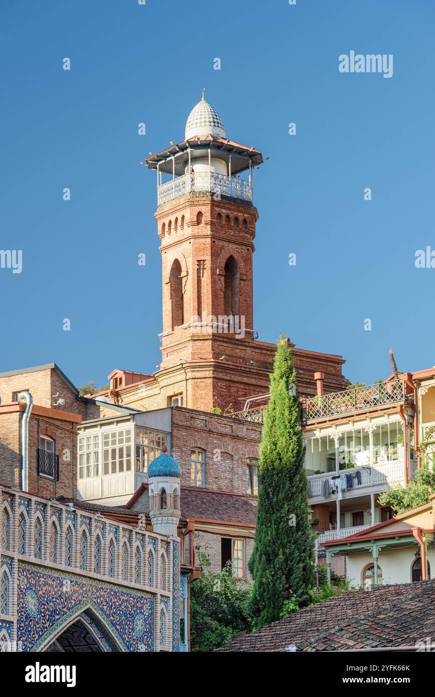 Tbilisi Central Mosque (Juma Mosque) in Old Town of Tbilisi Stock Photo ...