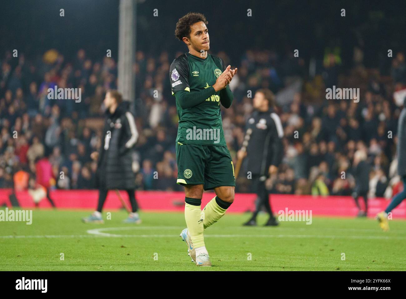 London, UK. 04th Nov, 2024. Fabio Carvalho of Brentford looks dejected ...