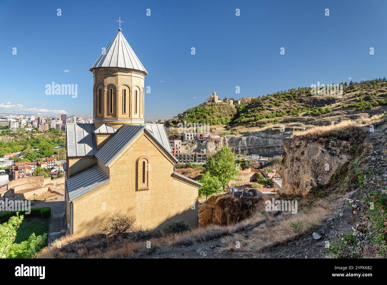 Saint Nicholas Orthodox Church inside Narikala Fortress ,Tbilisi Stock Photo - Alamy