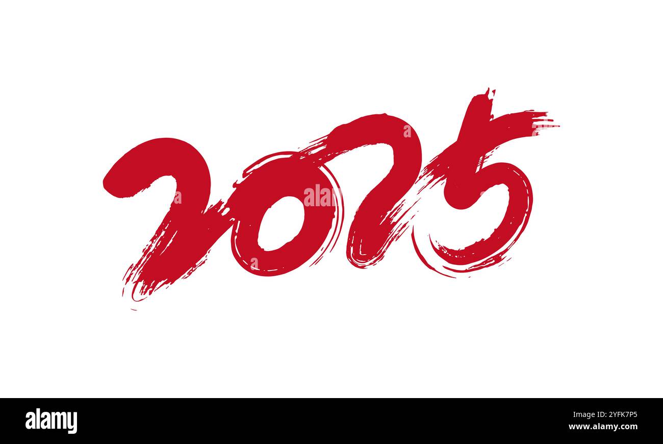 New year 2025 handwritten Cut Out Stock Images & Pictures - Alamy