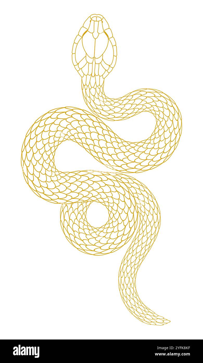 A simple cartoon snake illustration Stock Vector Image & Art - Alamy