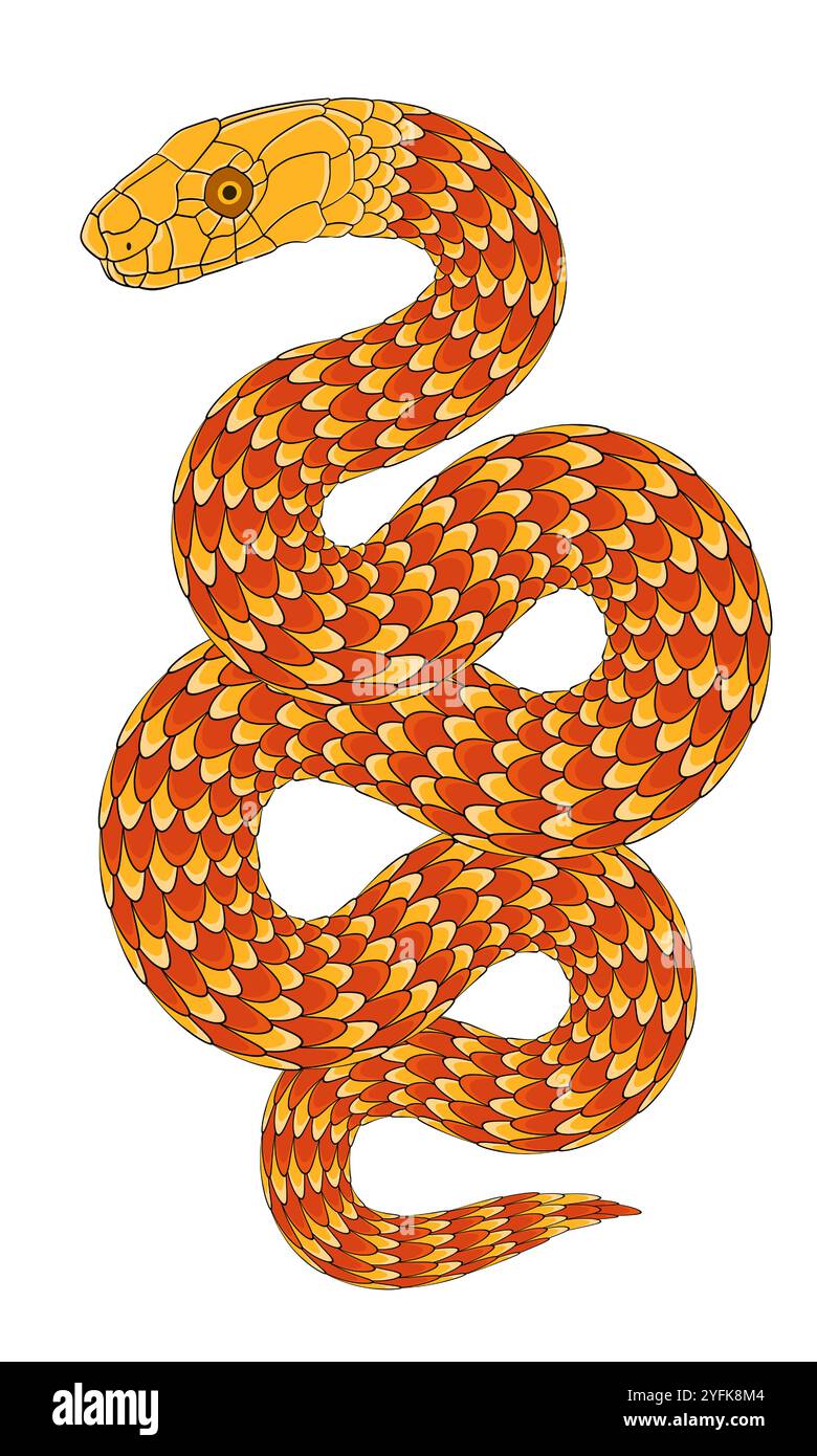 A simple cartoon snake pattern Stock Vector Image & Art - Alamy