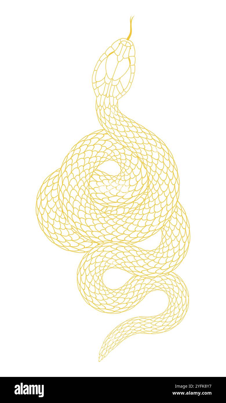 A simple cartoon snake illustration Stock Vector Image & Art - Alamy