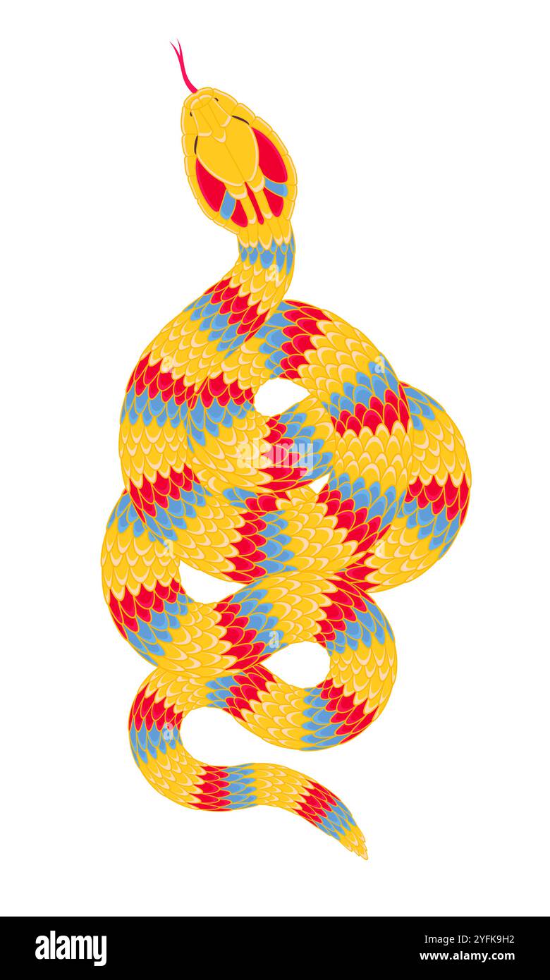 A simple cartoon snake pattern Stock Vector Image & Art - Alamy