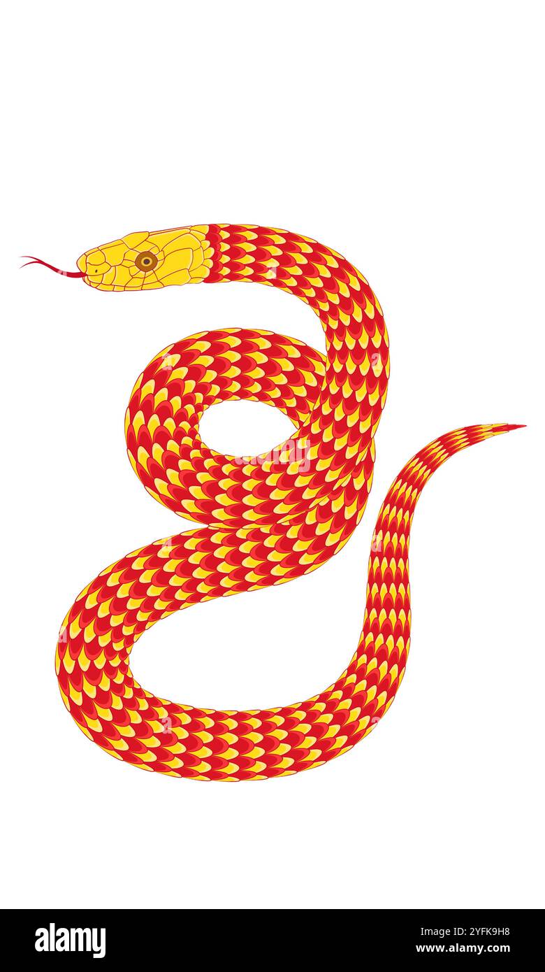 A simple cartoon snake pattern Stock Vector Image & Art - Alamy