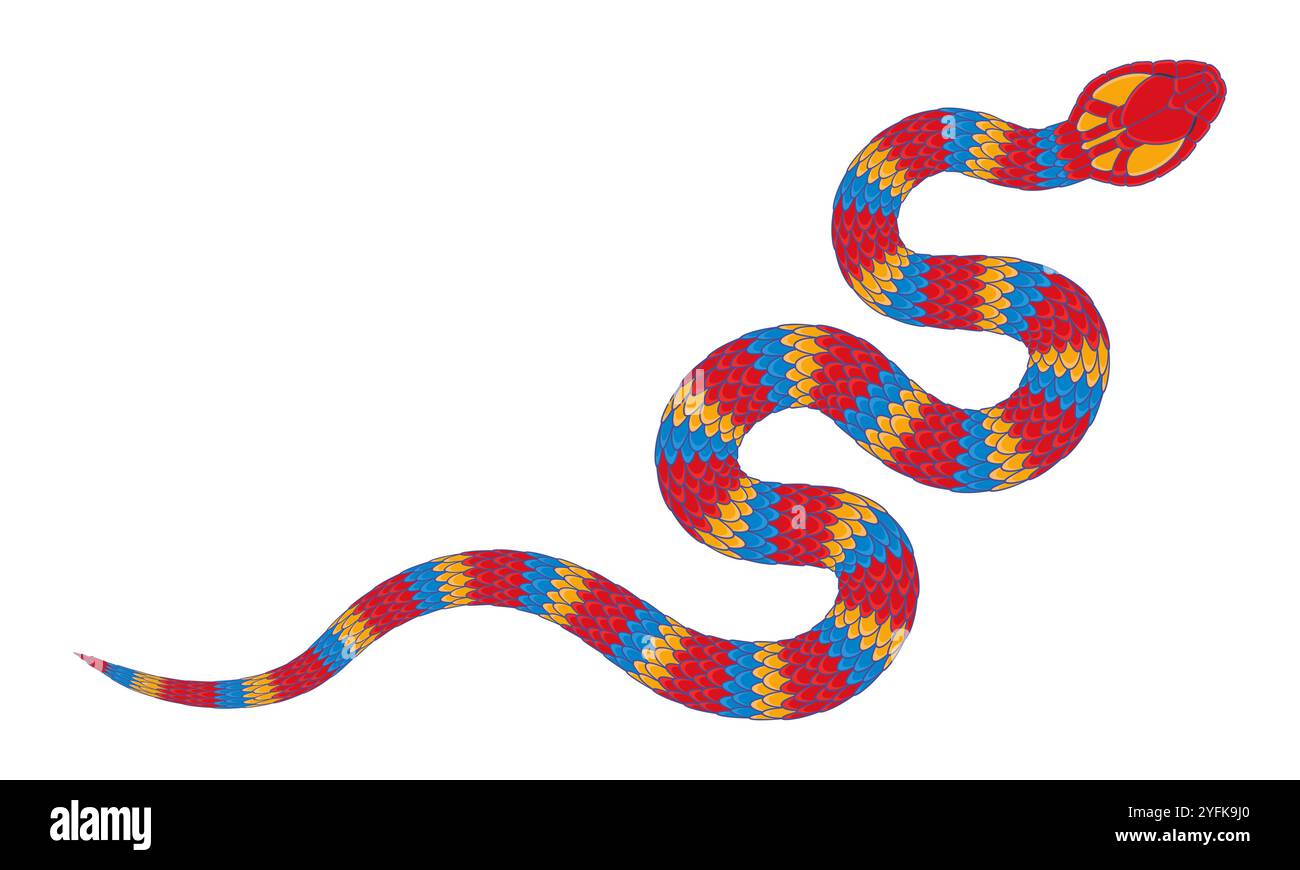 A simple cartoon snake illustration Stock Vector Image & Art - Alamy