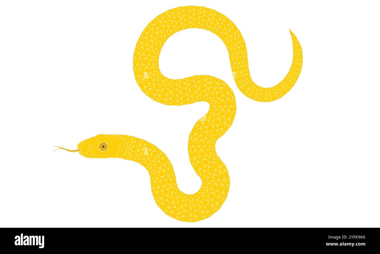 Gold snake Stock Vector Images - Alamy