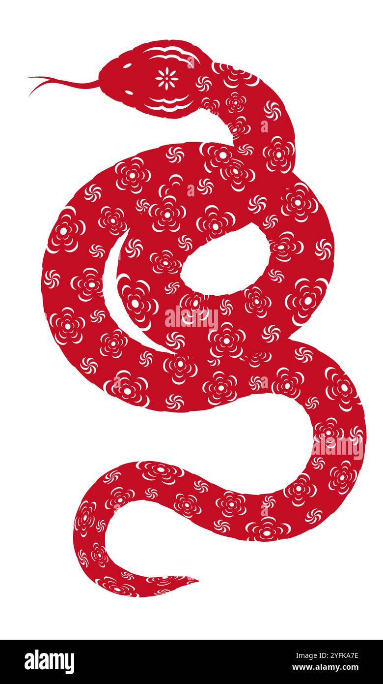 Cute snake red festive Cut Out Stock Images & Pictures - Alamy