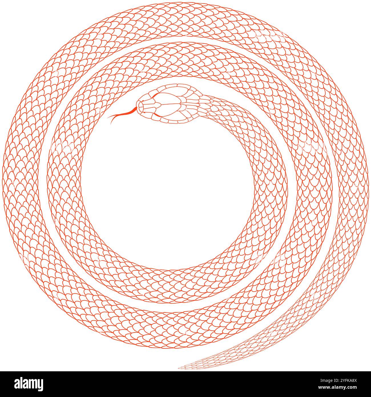 cartoon snake pattern with red line stroke Stock Vector Image & Art - Alamy