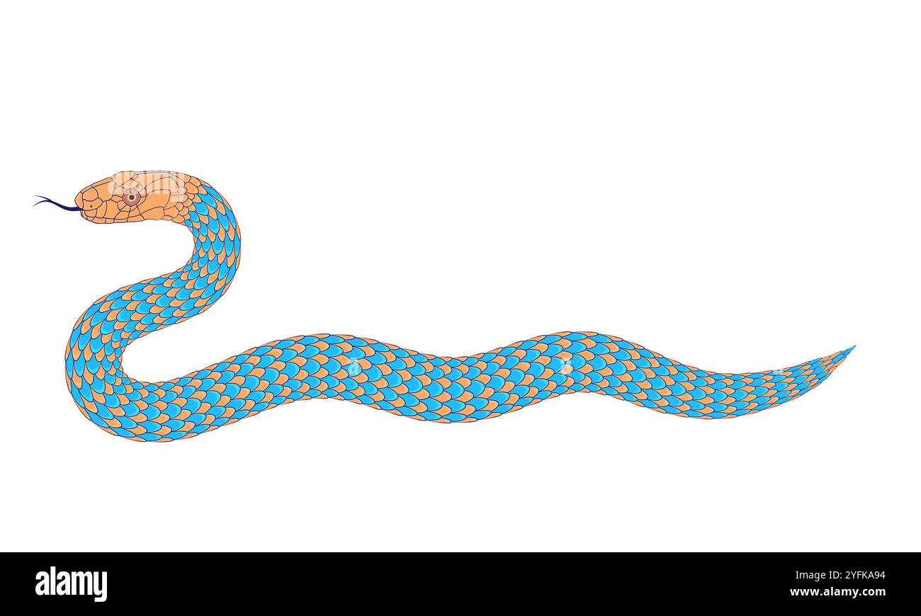 Snake pattern illustration Stock Vector Images - Alamy