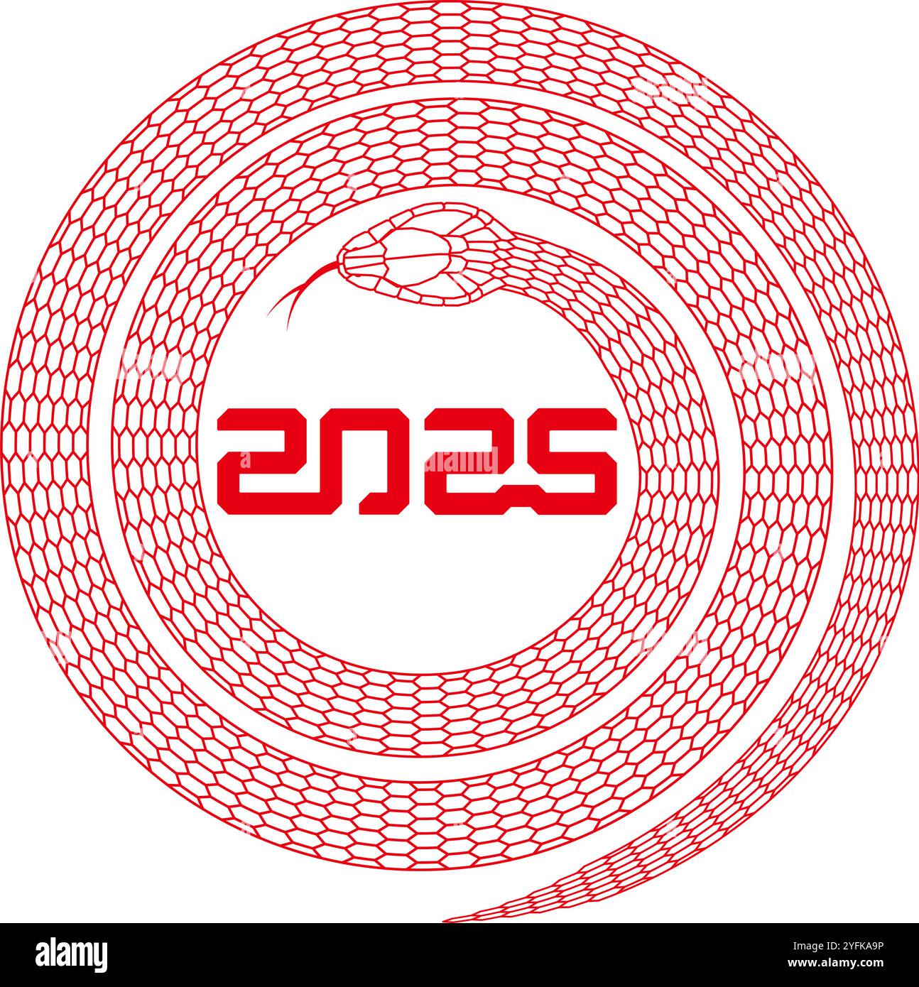 Coiled snake illustration hi-res stock photography and images - Alamy